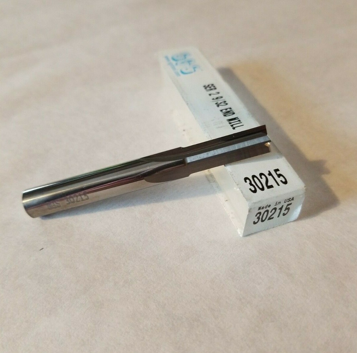 9/32 Micrograin Carbide End Mill SGS TOOL Straight 4 Flute Square ...