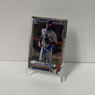 Alexander Ramirez Autographed 2021 Bowman Chrome Signed Card #BCP-208 ...