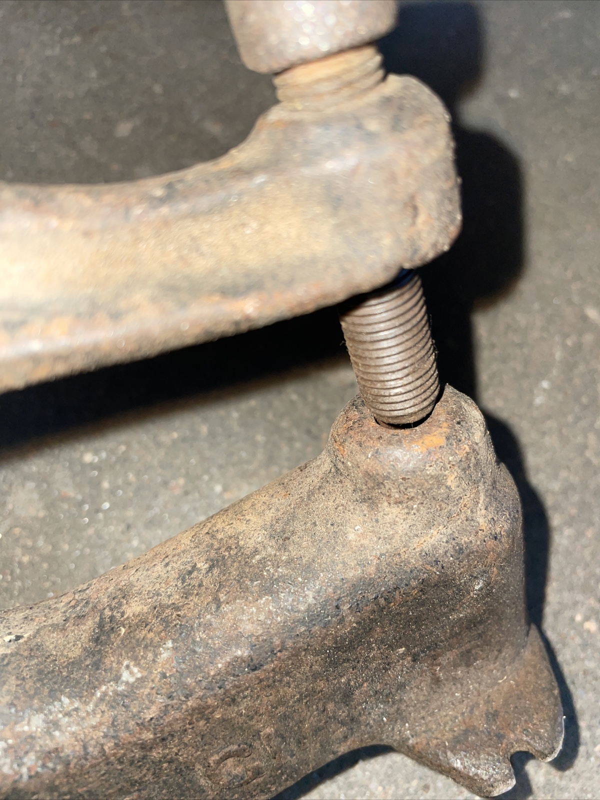 13" Vintage Antique Little Giant Hand Press Cast Iron Table Top Rivet ...