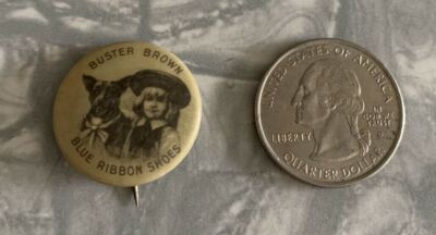Buster Brown Blue Ribbon Shoes Pinback Button Pin 1” | eBay