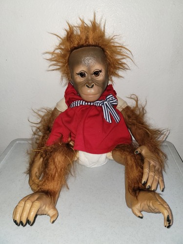Ashton Drake Monkey Chimp Orangutan 22" by Ina Volprich Realistic ...