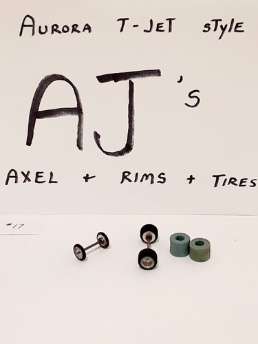 Aurora Thunder Jet axel & wheels BY AJ's #17 with tires | eBay