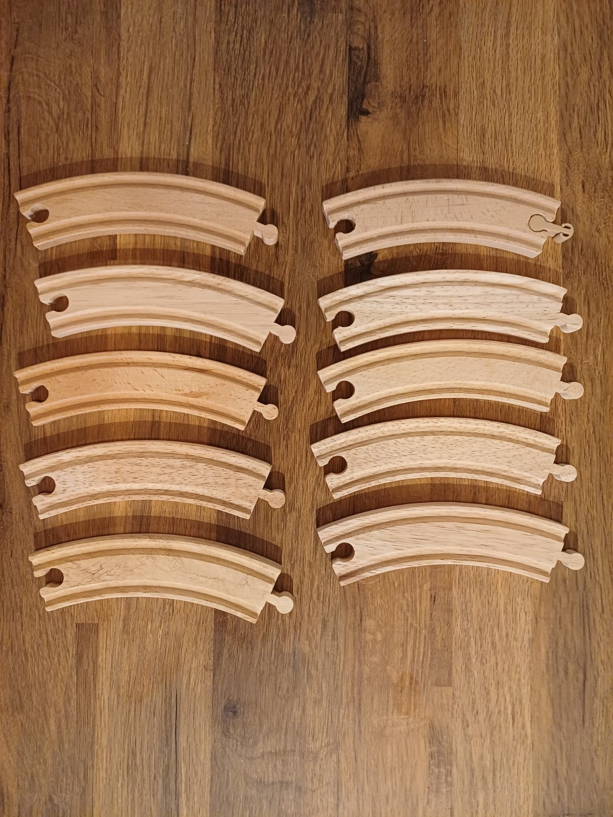 Wooden Railway Track (Brio Compatible) Beginner Expansion Pack Long ...