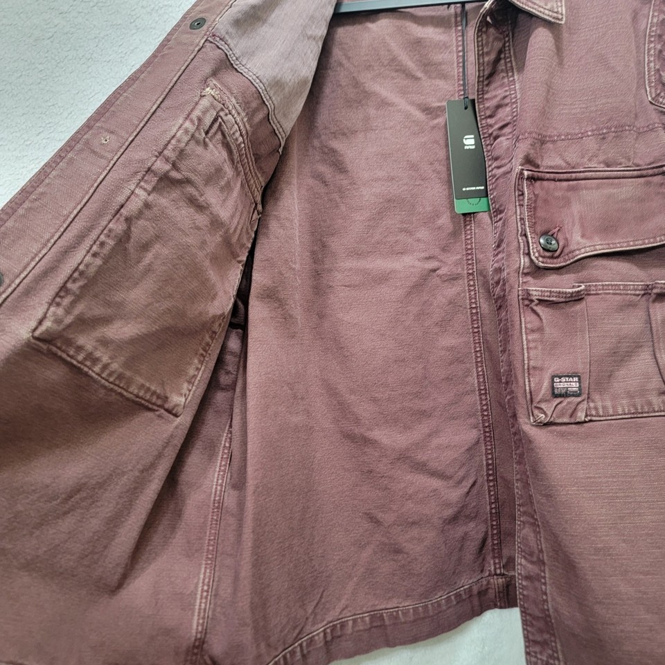NWT $210 G-Star RAW Utility Overshirt Denim Jacket Mens XL Duckman ...