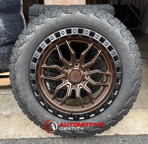 4) 20x9 Arena A109 Hustle Bronze Wheels 32" AT Tires 6x135 Ford F150 ...