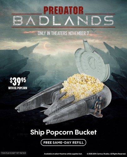 Predator: Badlands Yautja Scout Ship Popcorn Bucket PRESALE SHIPS 11/6 ...