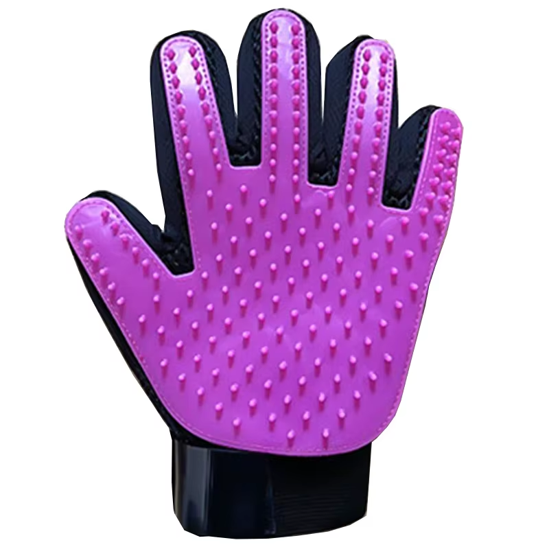 Pet Hair Remover Gloves Cat Grooming Hair Deshedding Brush Dog Comb Pet ...