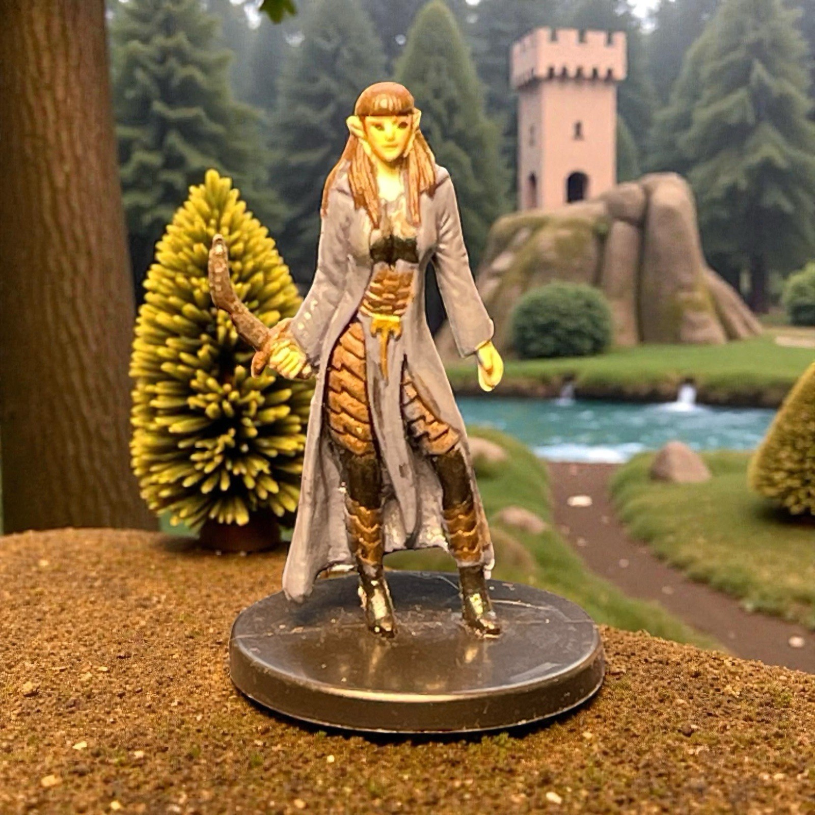 D&D miniature- Blood War - ELF WARMAGE w/card - combined shipping | eBay