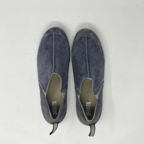 Duluth Trading Co. Steel Creek Blue Suede Water-Resistant Slip-On Mocs ...
