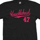 Knucklehead 47 Script T-Shirt | 1947 EL UL FL Chopper Bobber Biker ...