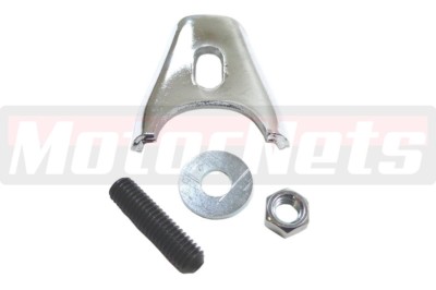Chrome Steel Competition Chevy Distributor Clamp Hold Down SBC BBC SB ...