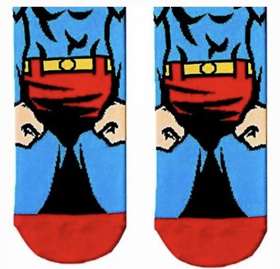 Cartoon Socks, SuperHero Fun Novelty Mens Crew Character Socks | eBay