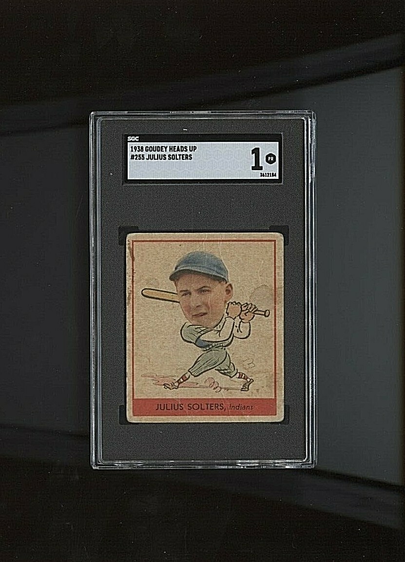 1938 Goudey Julius Solters Moose Cleveland Indians #255 🚀⚾️ SGC Graded ...