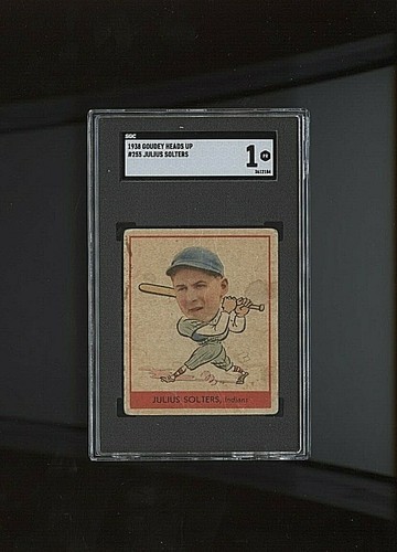 1938 Goudey Julius Solters Moose Cleveland Indians #255 🚀⚾️ SGC Graded ...
