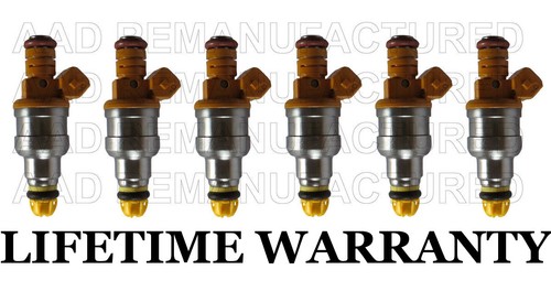 Genuine Bosch Set Of 6 Fuel Injectors for BMW 318 535 735 1.8L 3.5L ...