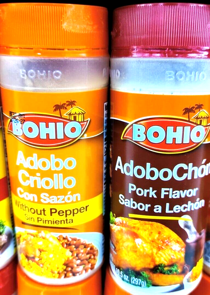4 Seasoning Adobo Chon Pork Sazon Bohio Spice Bouillon Puerto Rico ...