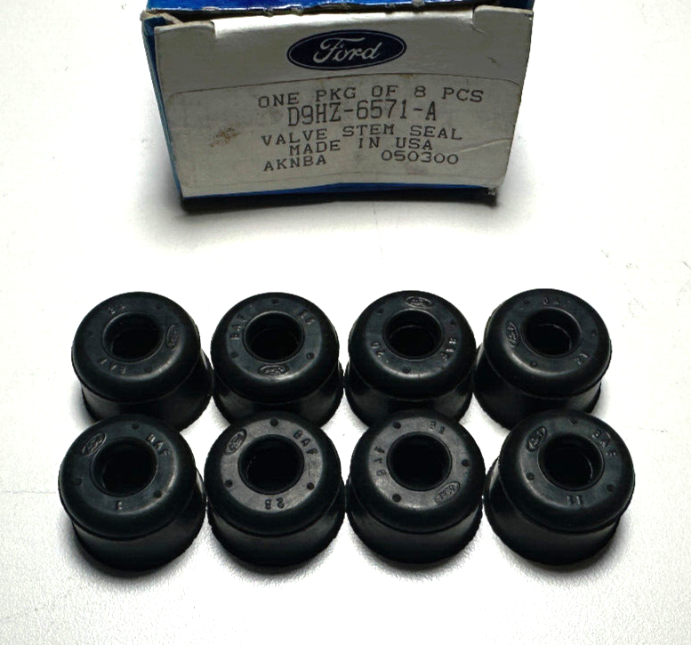 Set of 8 Genuine Ford Valve Stem Oil Seals D9HZ-6571-A | eBay