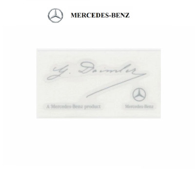 Mercedes-Benz Genuine G Daimler Signed Window Glass Sticker Label Decal ...