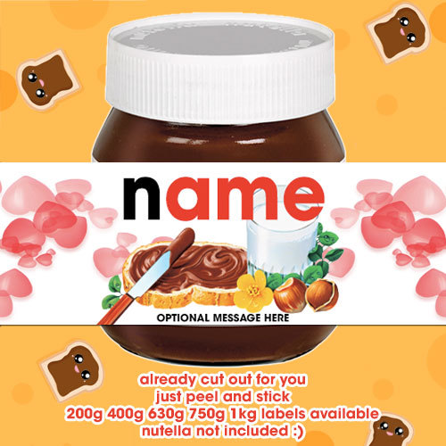 Nutella Label Design