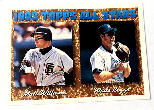 1994 Topps 1993 Topps All Star 3rd Basemen MLB #386 Matt Williams Wade ...