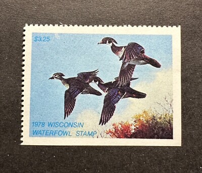 WTDstamps - 1978 WISCONSIN - Lot3 - State Duck Stamp - Mint OG NH | eBay
