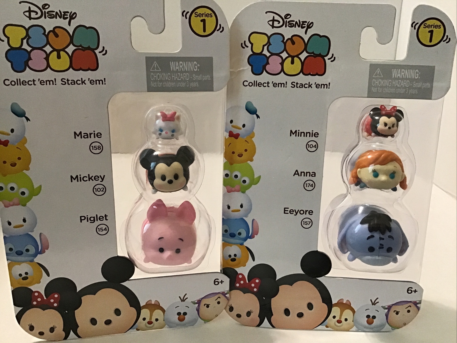 Lot of 2 Disney Tsum Tsum Collect 'em Stack 'em Series 1 ~ Mickey ...