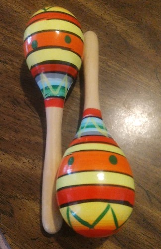 Wooden Maracas Shaker Musical Percussion Instrument Set Of 2 | eBay