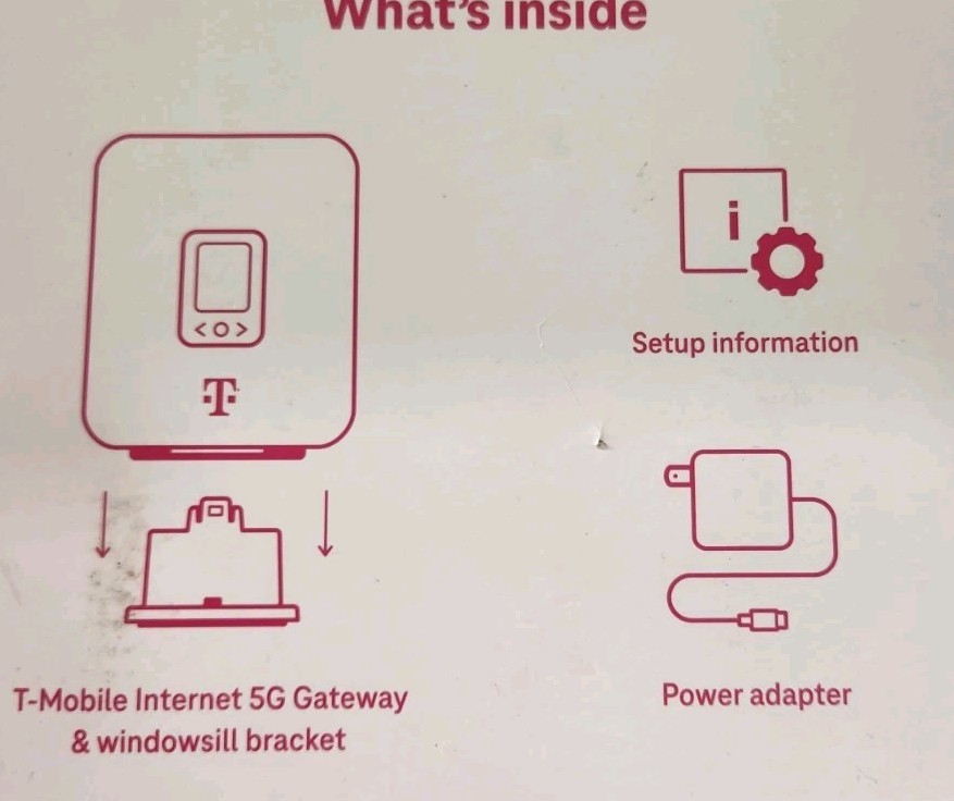 White TMobile TMO-G4SE Home Internet 5G Gateway Kit & Internet Wifi ...