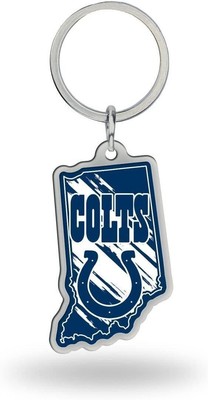 Indianapolis Colts Metal Keychain State Shaped | eBay