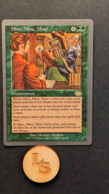 Mine, Mine, Mine! Unglued NM Green Rare MAGIC THE GATHERING MTG CARD ...