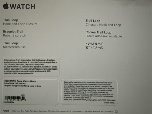 Apple Trail Loop Band for Watch Ultra - Yellow/Beige, M/L (49mm) for ...