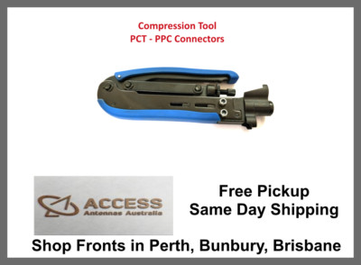 RG6 RG11 Compression Tool compatible PCT PPC Foxtel NBN HFC Connectors ...