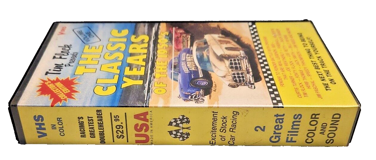 The Classic Years of Stock Car Racing Dirt Track 1950's (VHS) Hudson ...