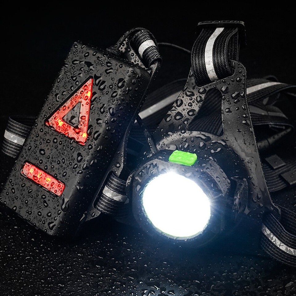LED Night Running Light USB Rechargeable Cycling Chest Light for ...