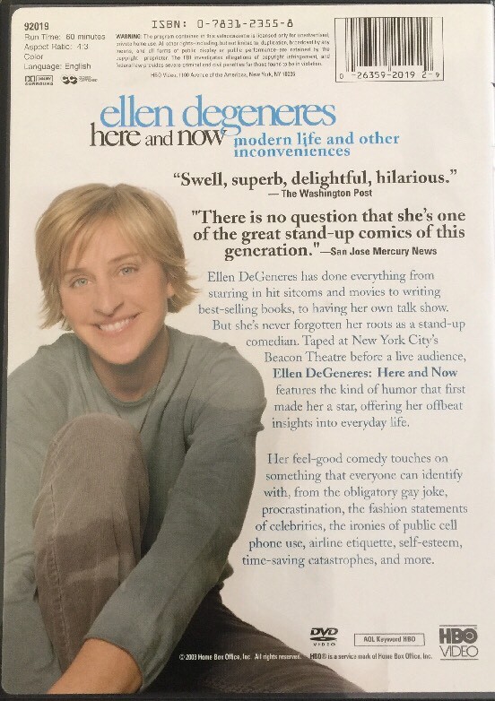 Ellen DeGeneres Here and Now (DVD) 26359201929| eBay