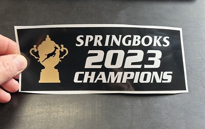 RWC Springboks 2023 Champion Stickers | eBay