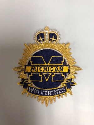 MICHIGAN WOLVERINES 3 INCH IRON ON PATCH | eBay