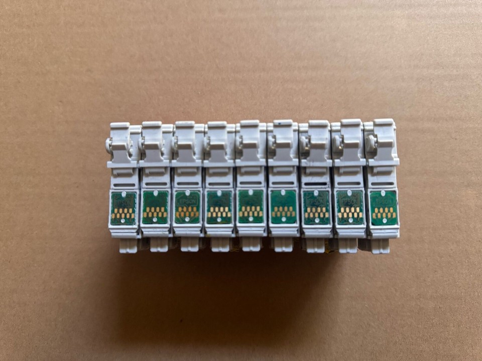 Genuine EPSON T087 87 Ink Cartridges 9-pack For Stylus Photo R1900 | eBay