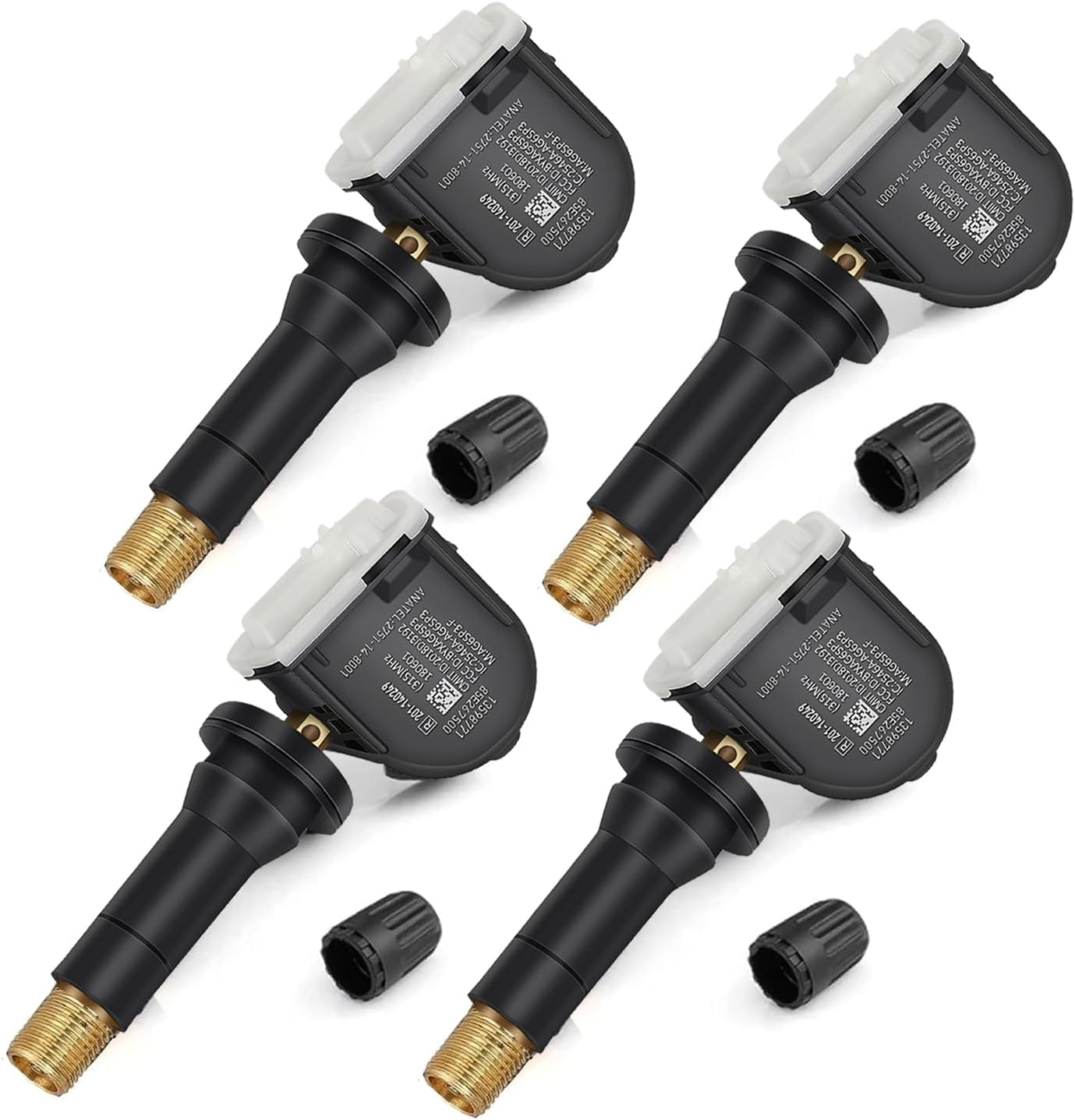 TPMS Sensor GM, 4Pcs 315Mhz Tire Pressure Monitoring Sensor Replacement ...