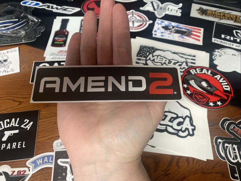 NEW Shot Show Amend 2 Handguns Tactical Sticker Decal Guns Ammo 2nd ...