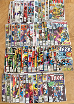 THOR COMIC BOOK RUN LOT. HUGE Vintage 70 Issues! Rare Marvel. | eBay