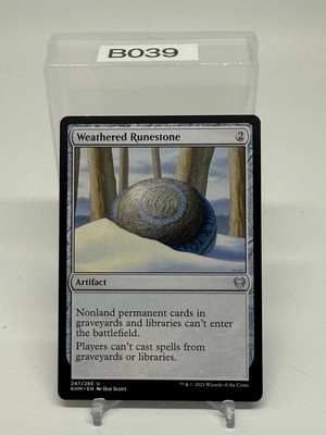 MTG Magic the Gathering Weathered Runestone (247) Kaldheim LP | eBay
