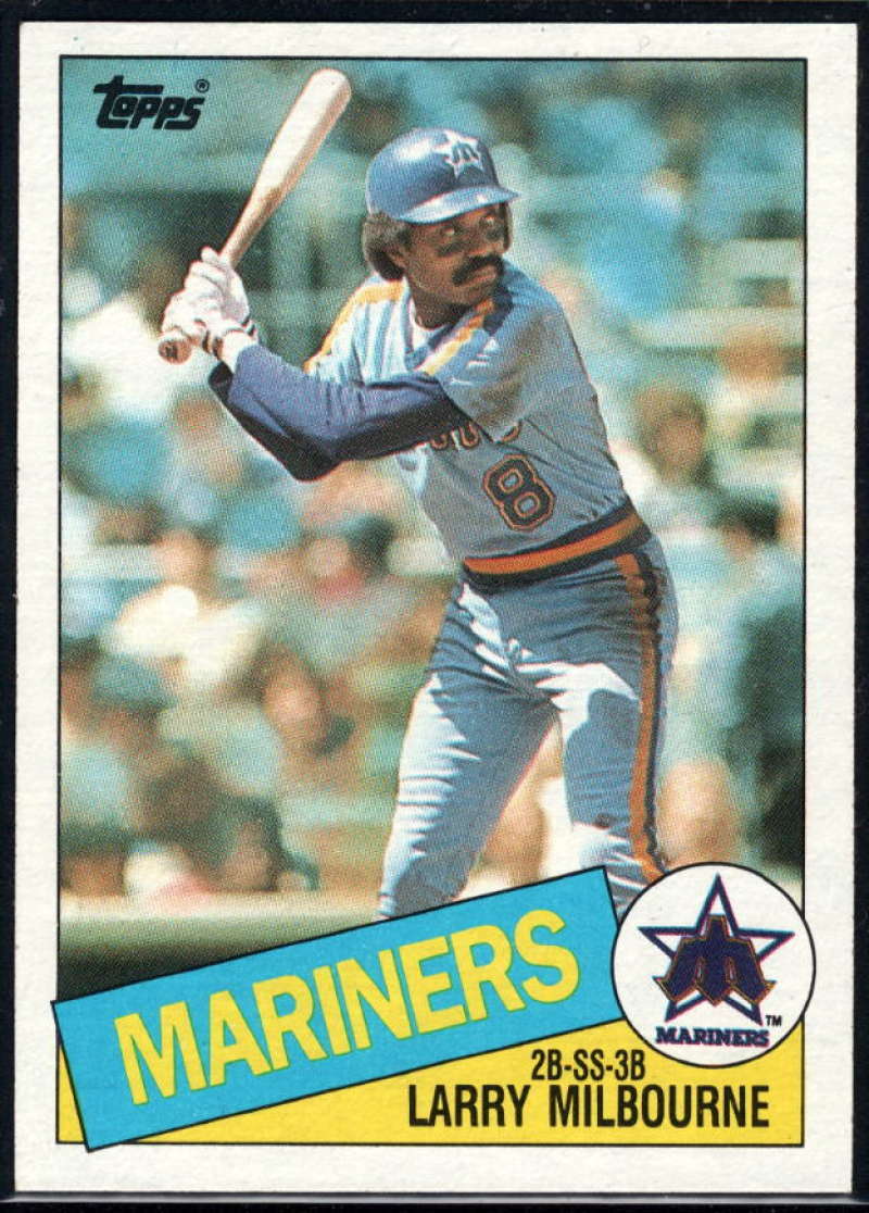 1985 Topps #754 Larry Milbourne Mariners | eBay