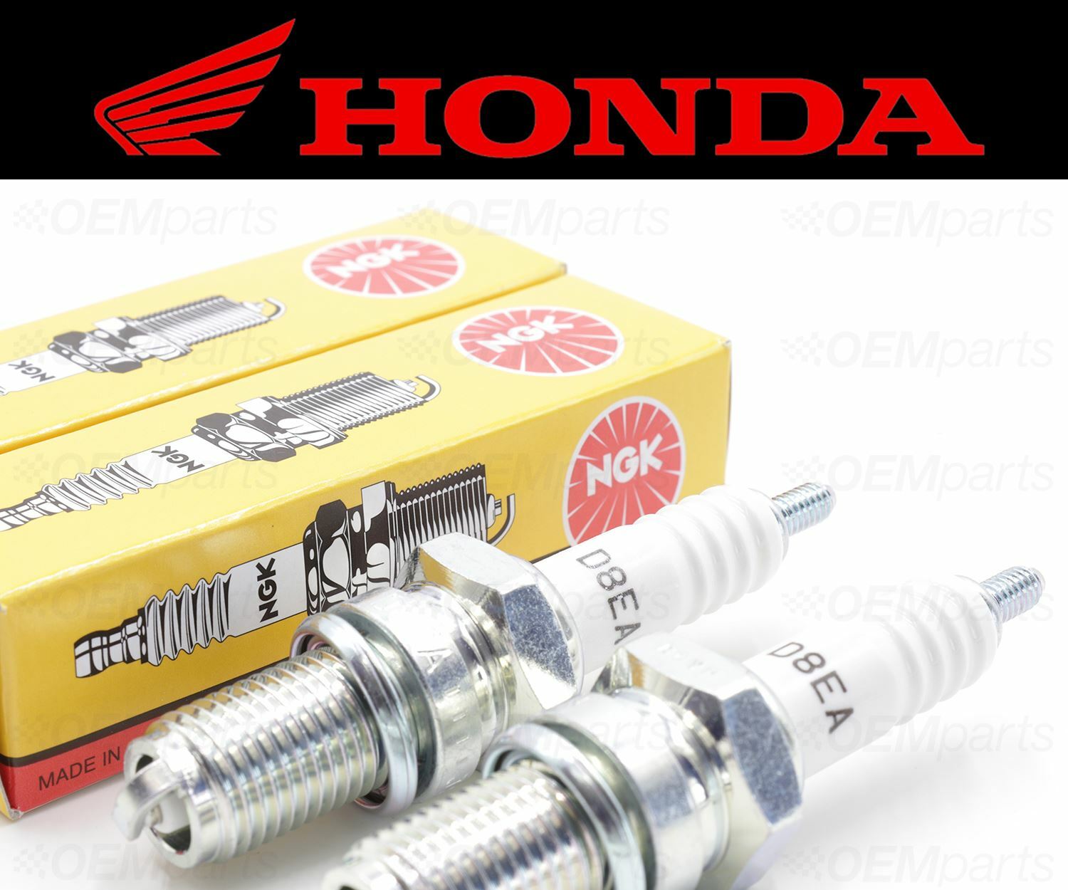 Set of (2) NGK D8EA Spark Plugs Honda (See Fitment Chart) #98069-58717 ...