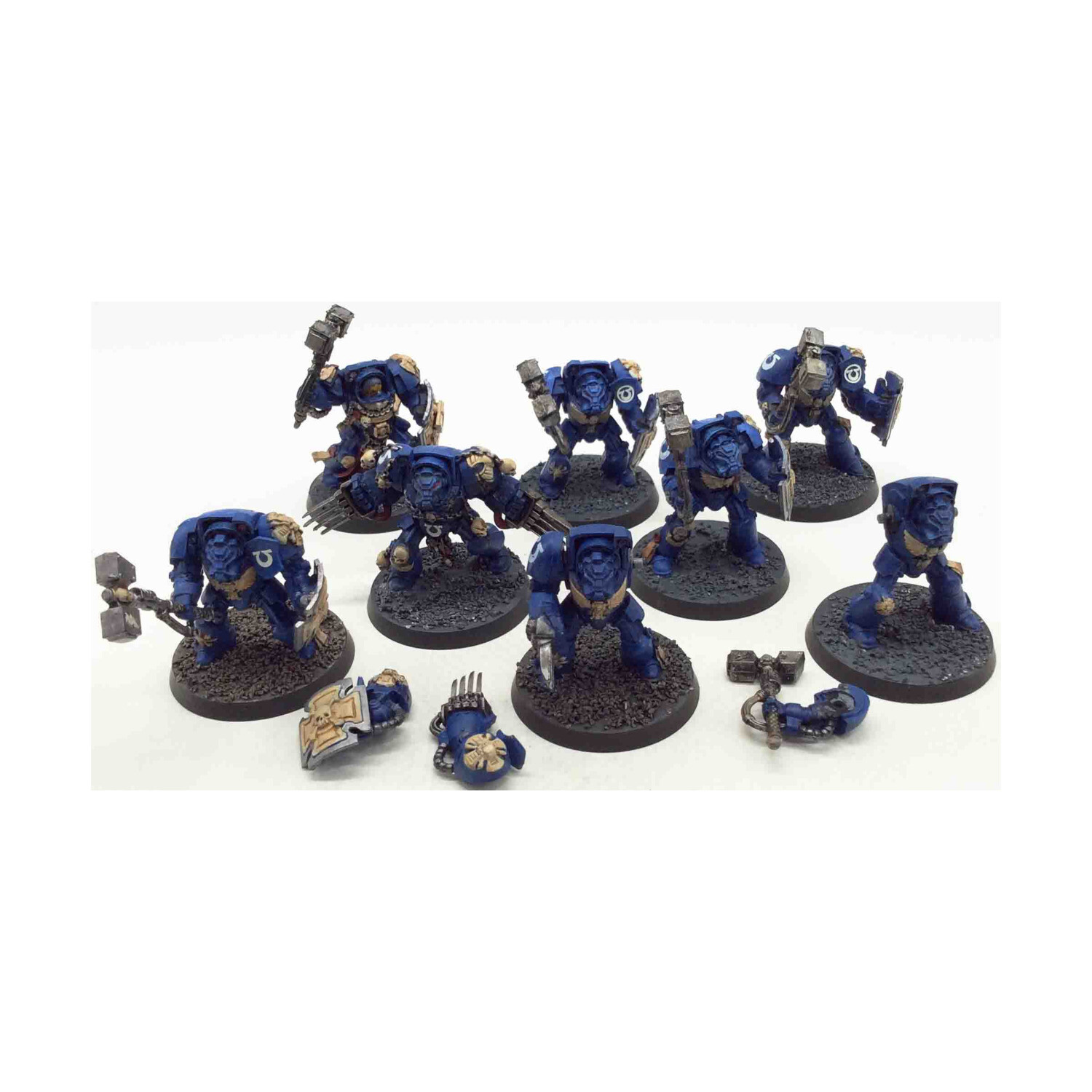40k Space Marines Ultramarines 28mm Ultramarine Assault Terminators #1 ...