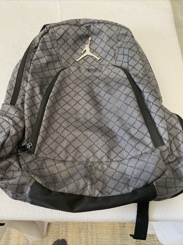 Backpack Jumpman Air Jordan Gray/Blk With Metal Logo | eBay