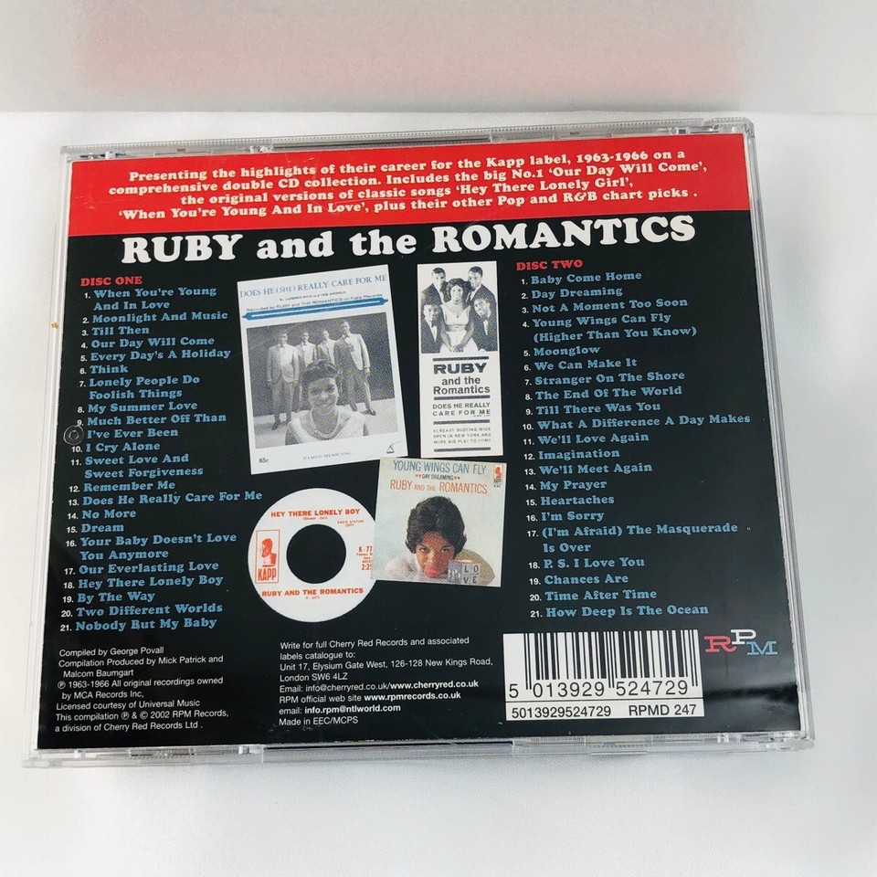 Our Day Will Come: Very Best of by Ruby & the Romantics (2CD, UK)Doo-wop | eBay