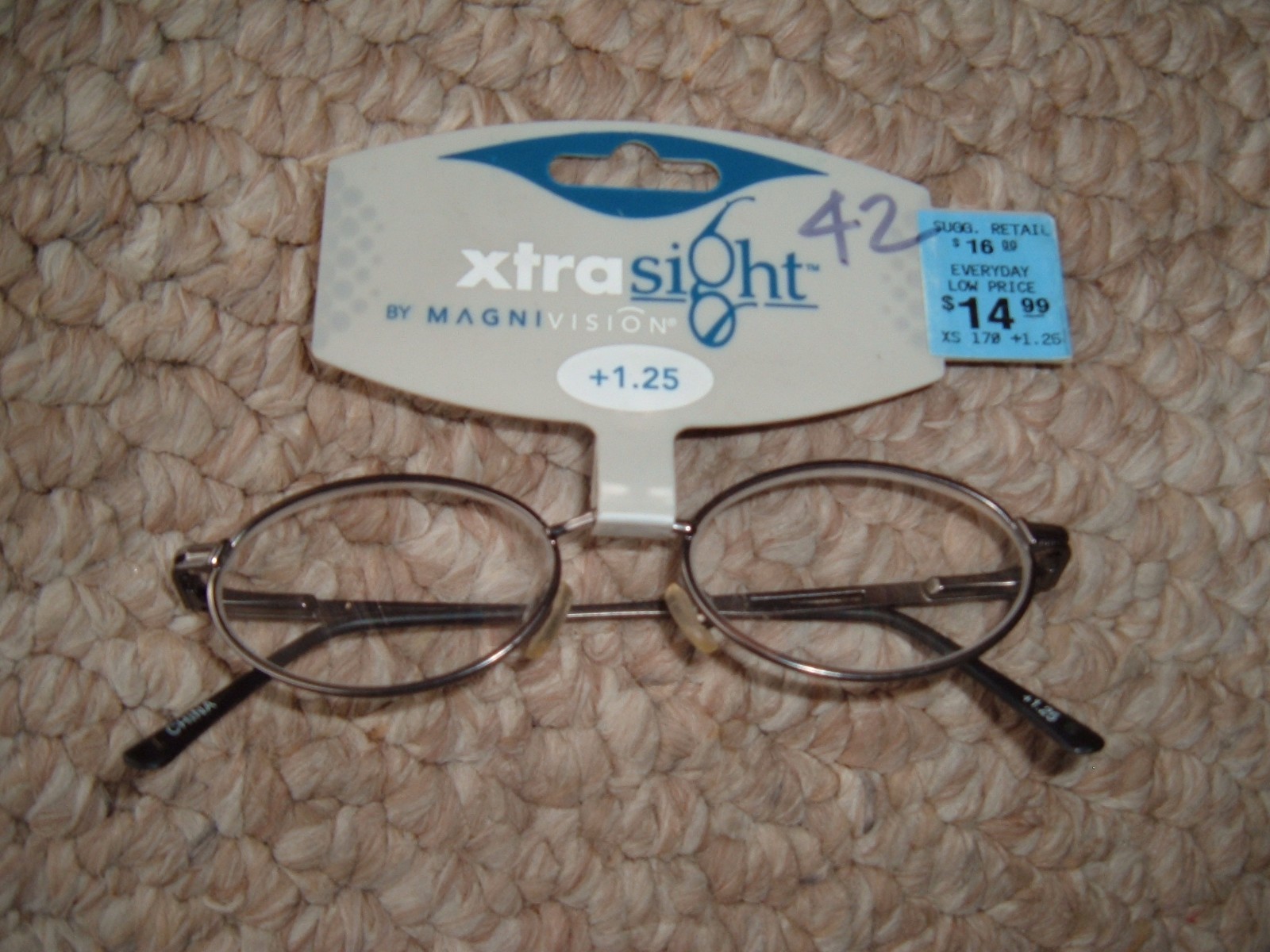MAGNIVISION READING GLASSES 1.25 make selection from list | eBay