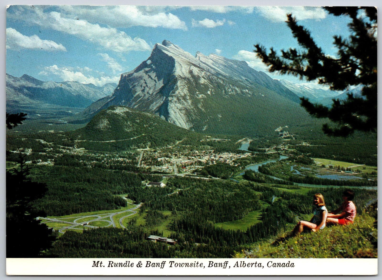 Banff Alberta Canada Mt. Rundle & Banff Townsite Scenic Postcard | eBay