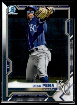2021 Bowman Draft Chrome Erick Pena Kansas City Royals #BDC-178 | eBay